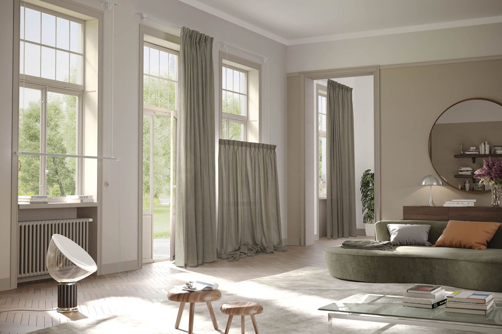 Curtains with slides - Mottura