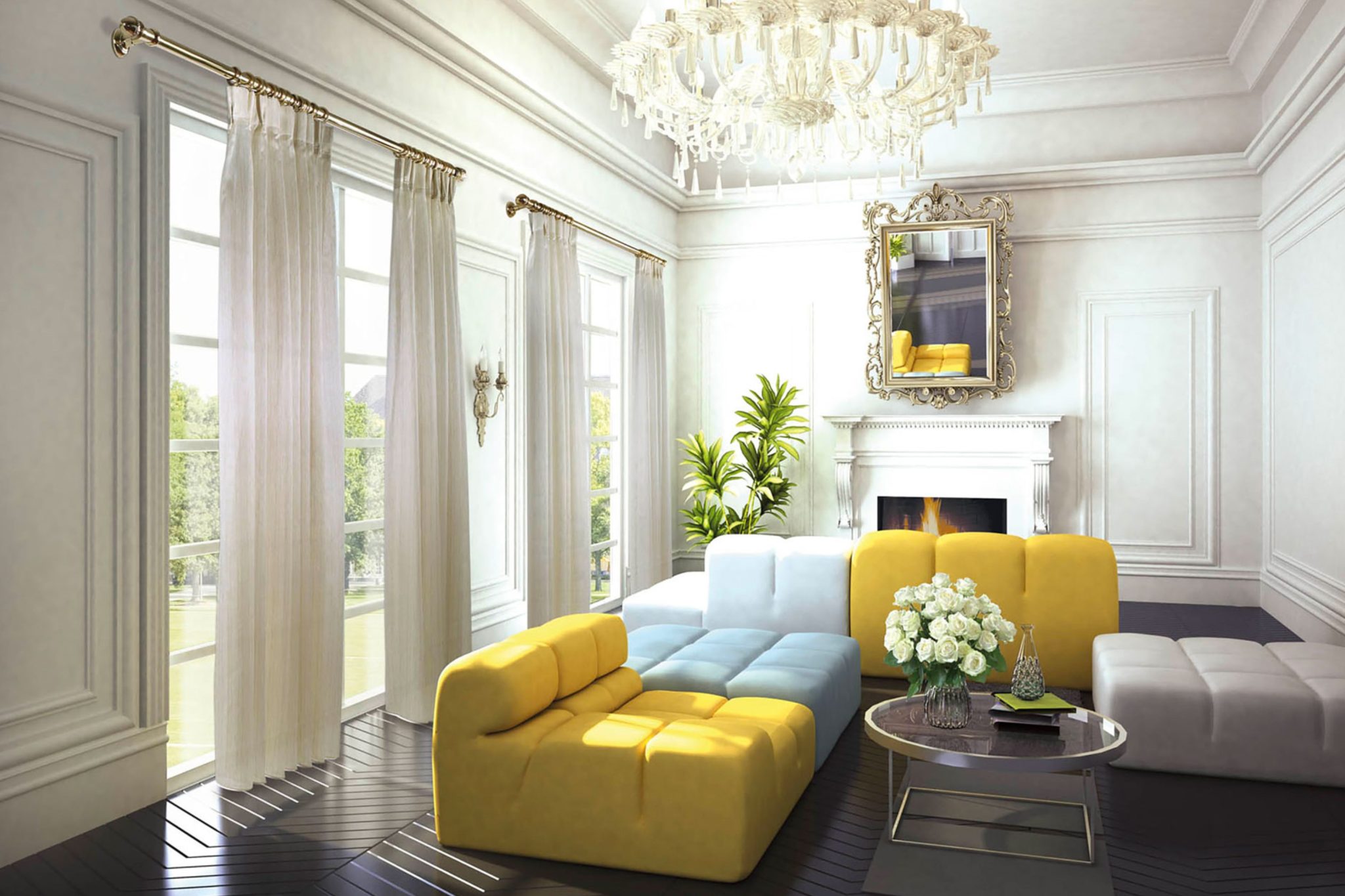 Curtains with slides - Mottura